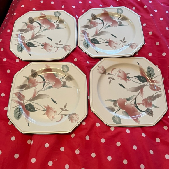 Mikasa | Dining | Mikasa Pink And Green Dinnerware Set With Floral ...